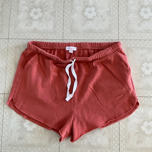 Colsie | Shorts | Colsie Drawstring Shorts M Dark Coral | Poshmark